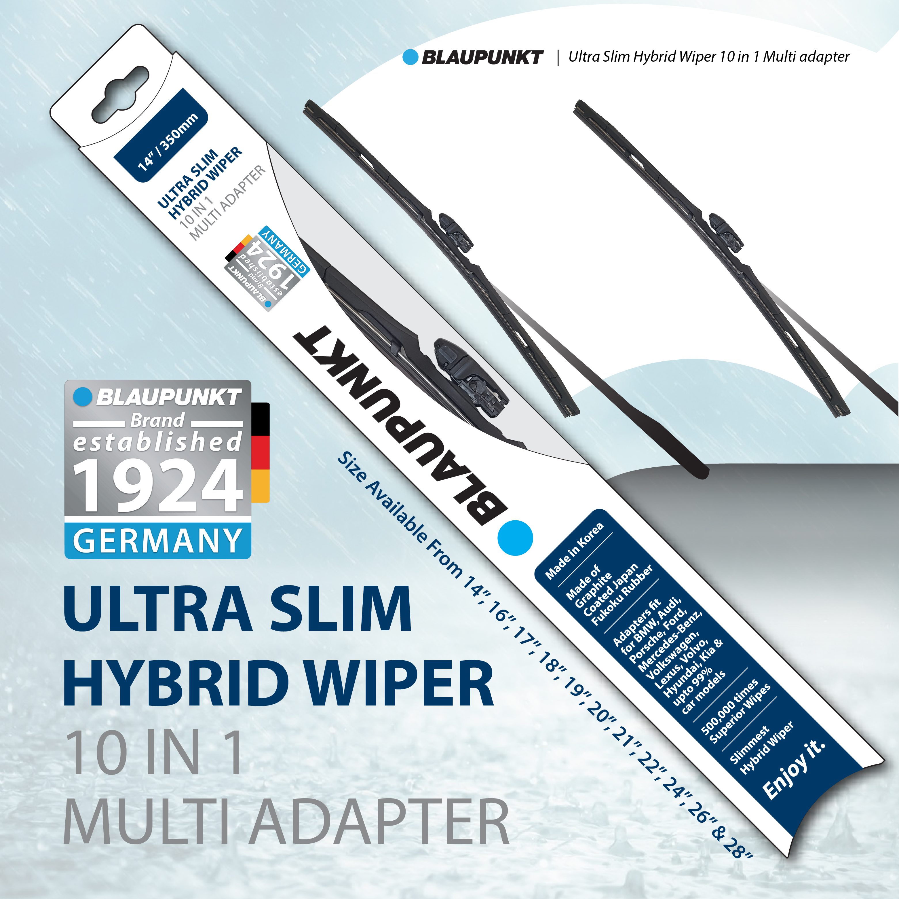 Copy of ULTRA SLIM HYBRID WIPER 10 IN 1 ADAPTER - Blaupunkt